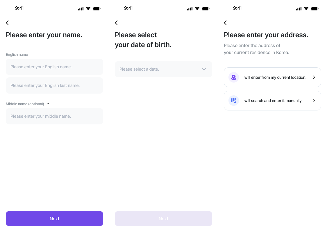 Identity Verification_Foreigners (APP) – Utransfer